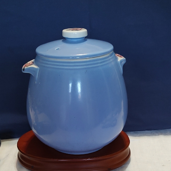 Halls | Kitchen | Vintage Halls Blue Cookie Jarrose Parade | Poshmark